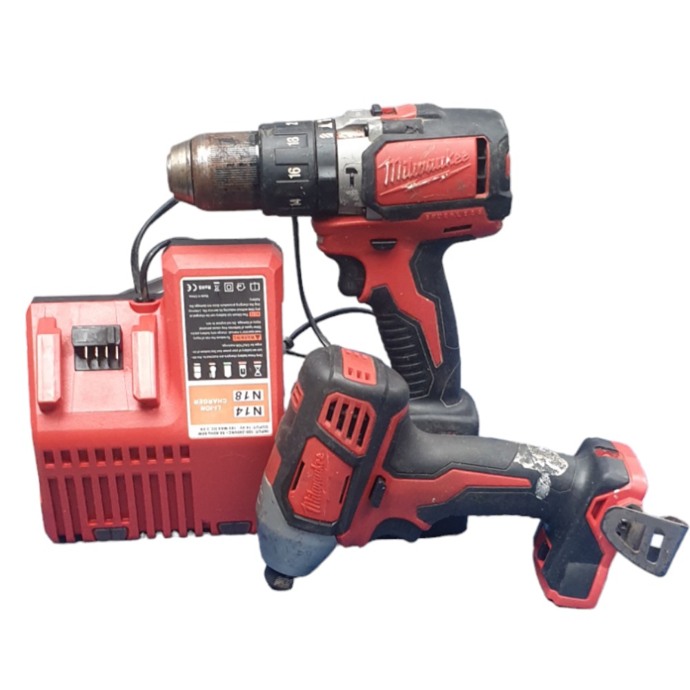 Pre-owned Milwaukee Combi Drill & Impact Driver Set - Own4Less